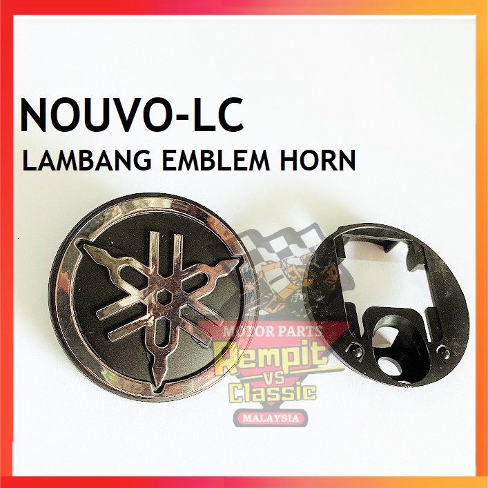 REMPIT Yamaha NOUVO-LC Lambang Emblem Horn Logo NOUVO-LC Logo Clip ...