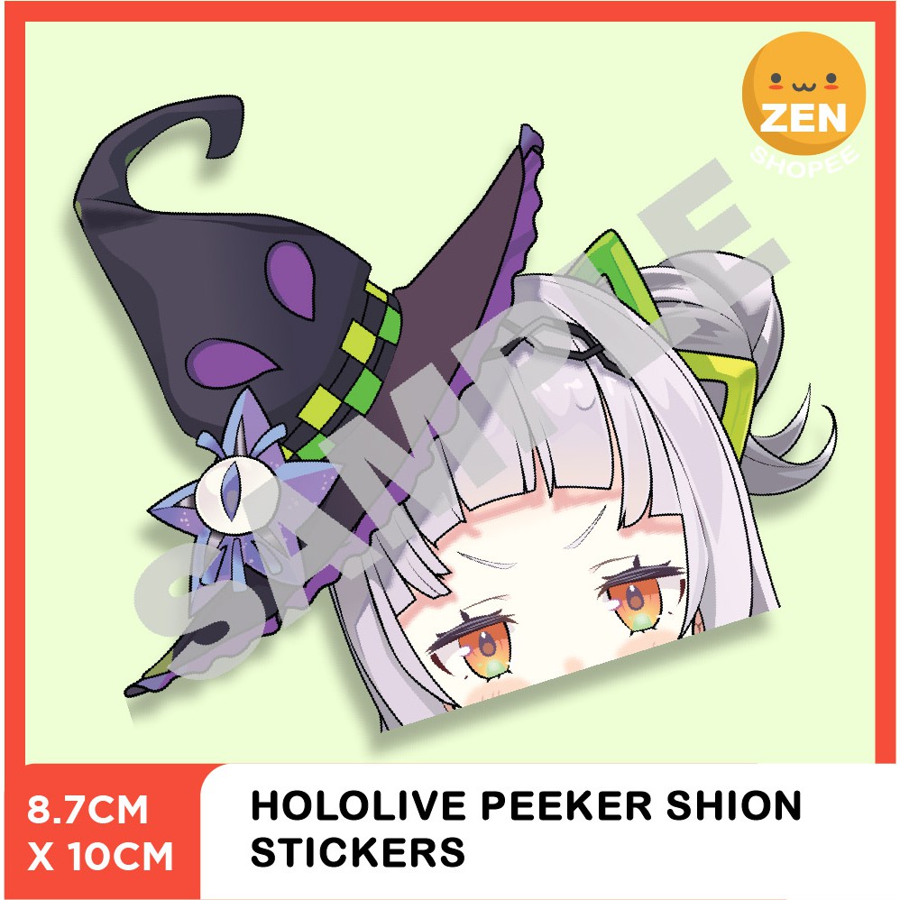 Hololive Shion Peeker Sticker 8.7x10cm | Shopee Malaysia
