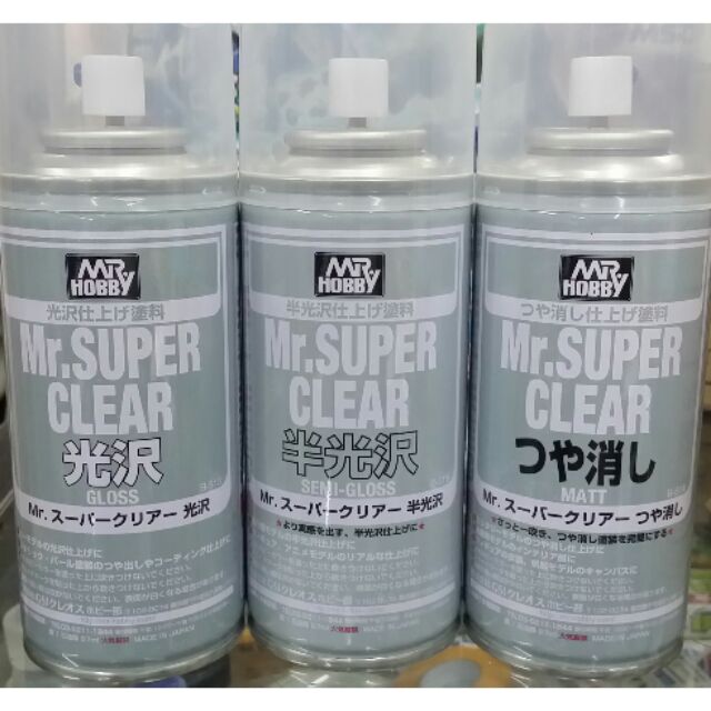 Mr.hobby Mr.Super Clear series ( Clear, Matt & Semi Gloss ) | Shopee ...