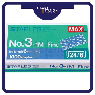MAX STAPLES NO.3 -1M (20Boxes) / Bullet Stapler / Ubat Stapler / HD-50 ...