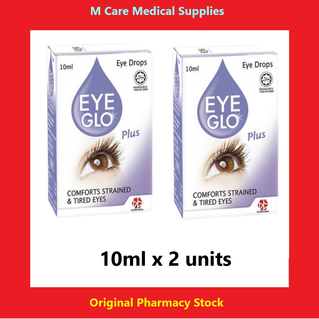 EYE GLO PLUS EYE DROPS 10ML X 2 UNITS | Shopee Malaysia