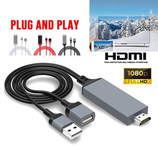 3IN1 USB Universal Mirascreen HDMI Same Screen Adapter Cable Phone ...
