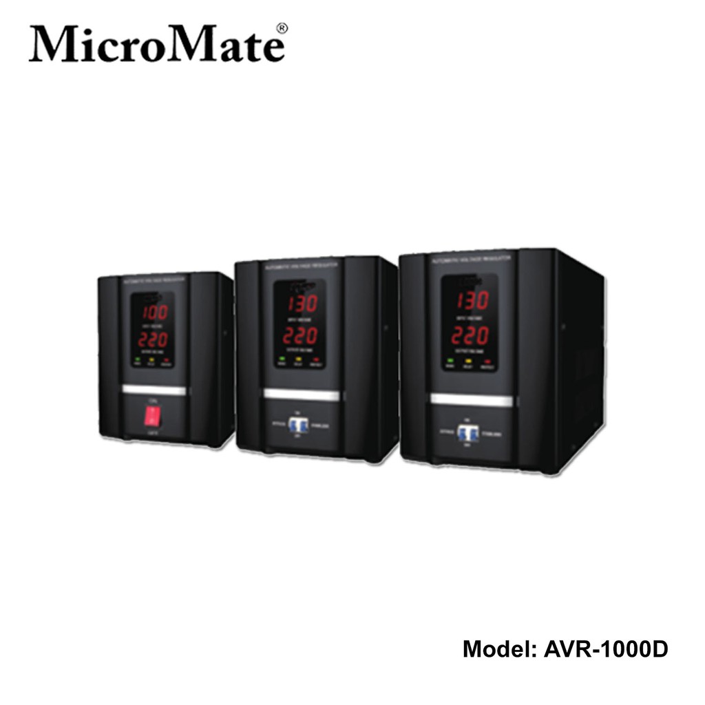 MicroMate 1000VA Automatic Voltage Regulator with Output Power-On-Delay ...