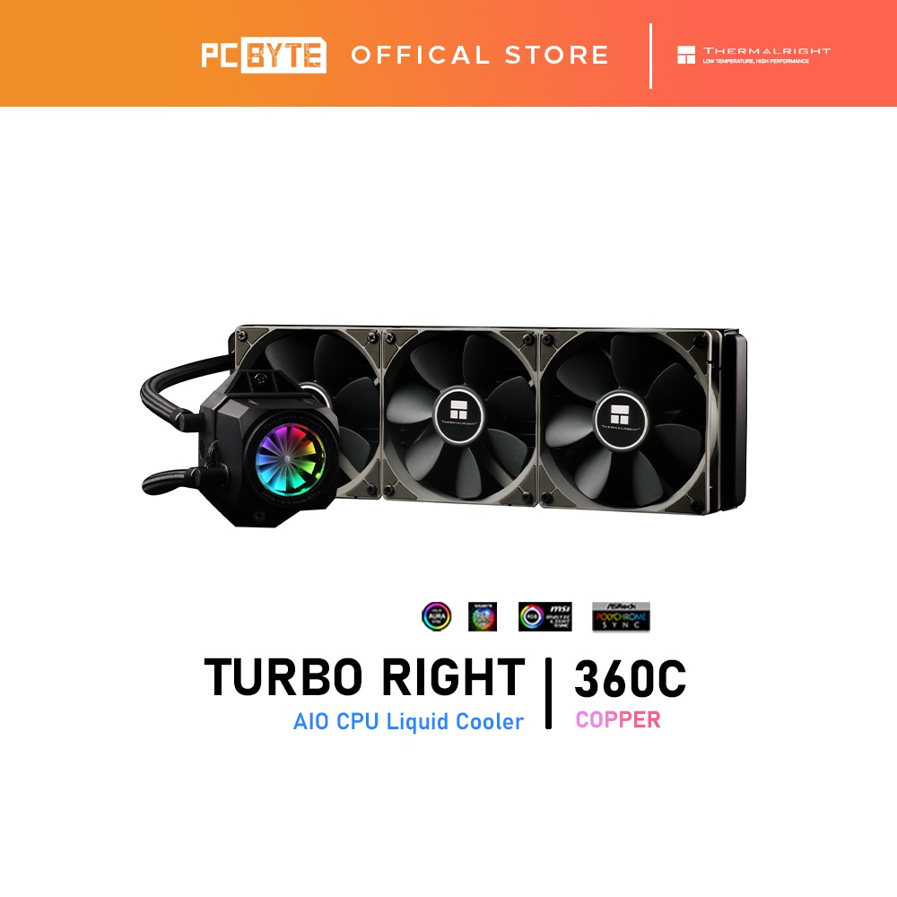 Thermalright Turbo Right 360C ARGB AIO CPU Cooler (360mm) | Shopee Malaysia