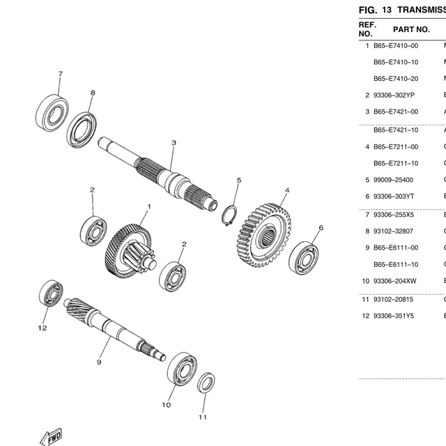 NVX 155 AEROX NVX OIL SEAL PRIMARY DRIVE BEARING IN OUT (YAMAHA100 ...