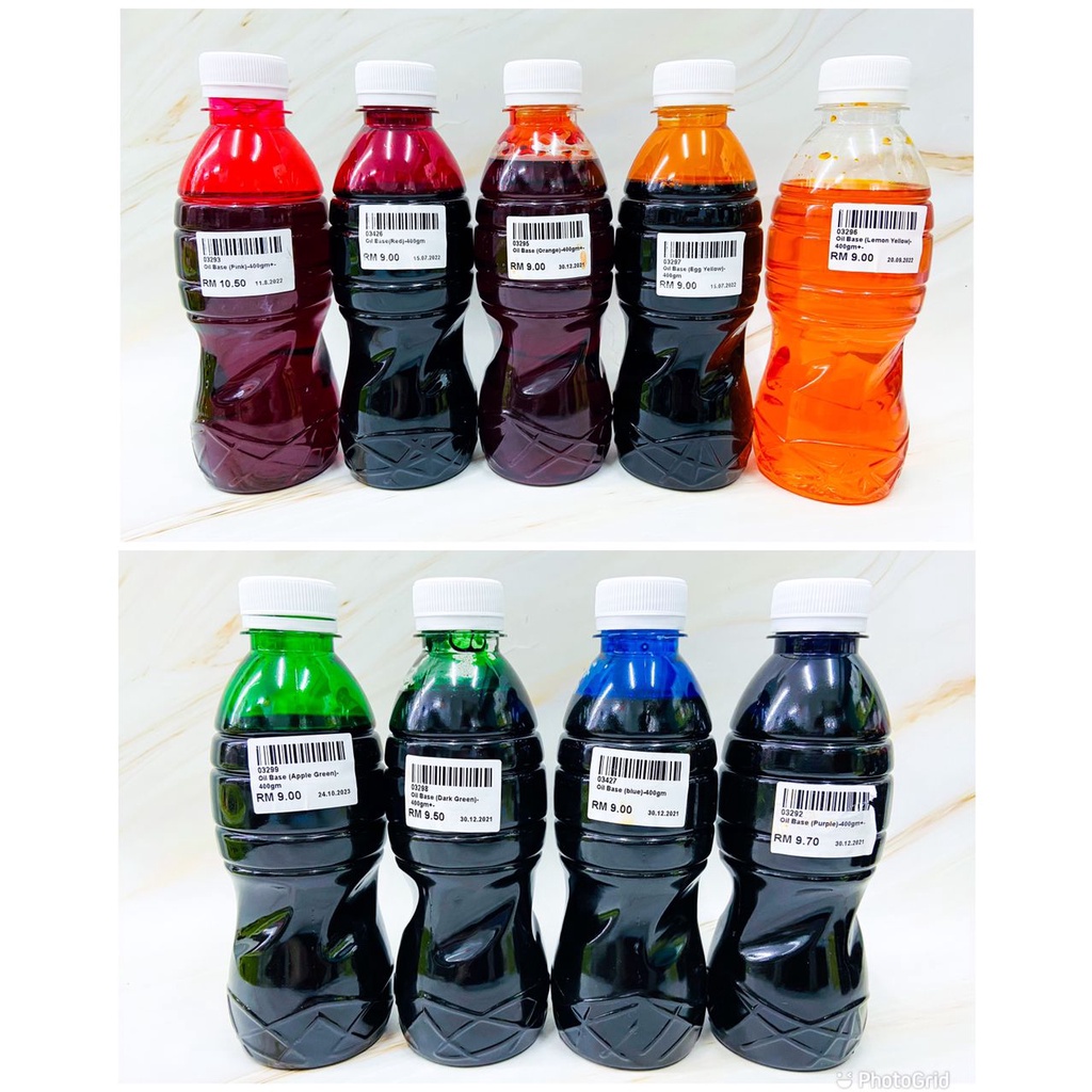 Ready Stock High Quality Food Coloring Food Grade Oil Base 400gm Food ...