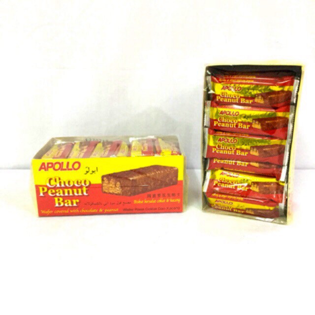 Apollo Choco & Peanut Bar Wafer 1303 (17g x 36 Packs) | Shopee Malaysia
