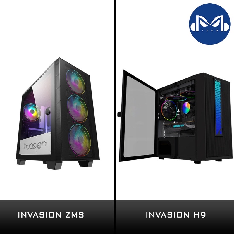 Invasion ZMS / H-9 micro ATX Steel Mesh Front Panel Gaming Casing ...