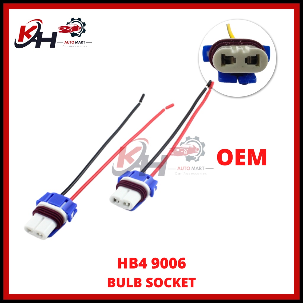 HB4 9006 Bulb LED Socket Car Headlamp Spotlight Light Lamp Cable Soket ...