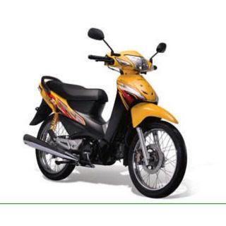 HONDA WAVE100-R (DISC) BODY COVER SET KUNING SILVER+HITAM (HLD) MADE IN ...