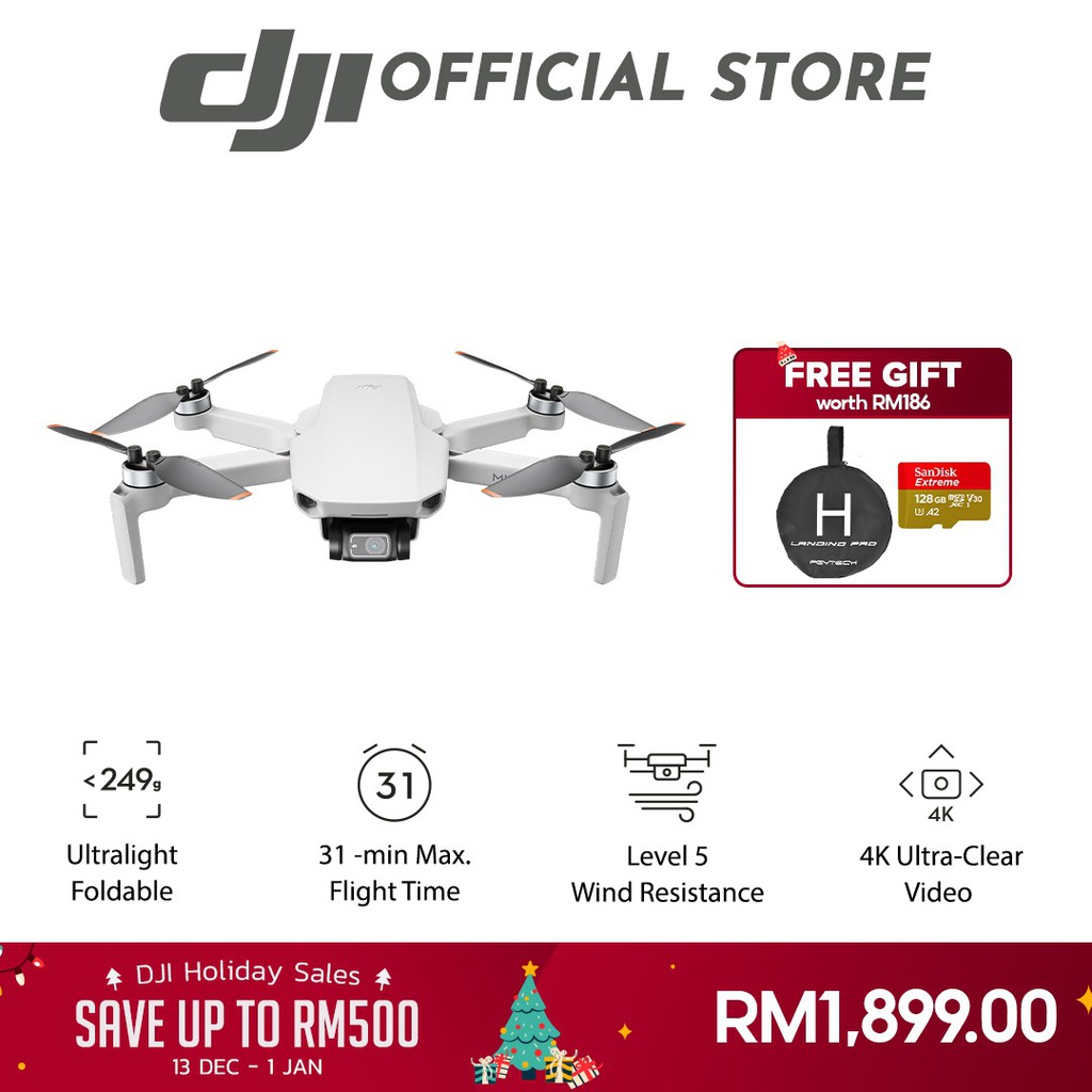 DJI Mini 2 Ultralight & Foldable 4K Drone [Free Gifts Worth RM186 ... DJI Mini 2 Ultralight & Foldable 4K Drone [Free Gifts Worth RM186 ...