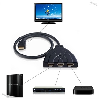 Wayar Cable 3 Port HDMI Splitter Cable 1080P Multi Switch Switcher Hub ...