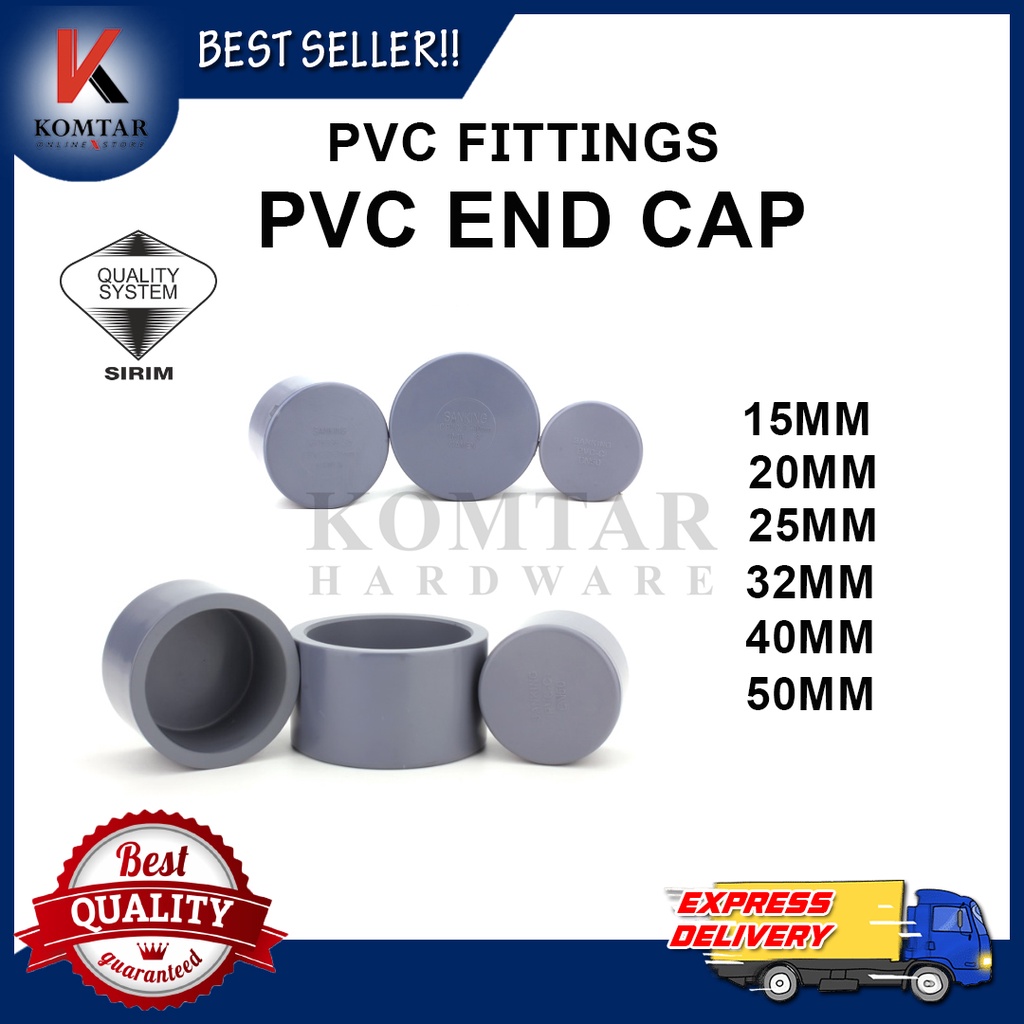 PVC Fittings - PVC End Cap15MM/20MM/25MM/32MM/40MM/50MM | Shopee Malaysia