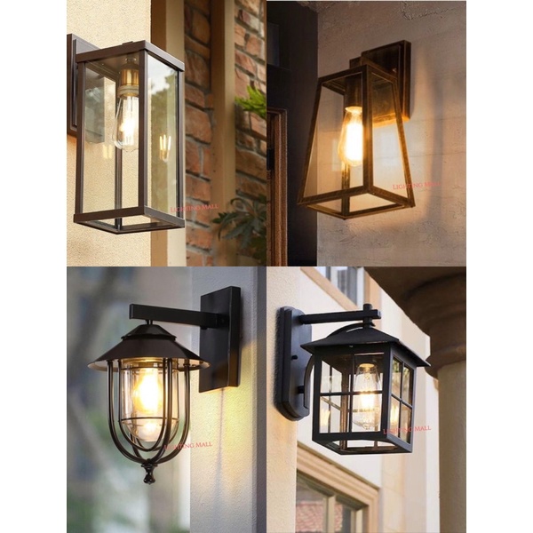 Solid Outdoor Wall Light / Lampu Dinding Luar Rumah / Pillar Light ...