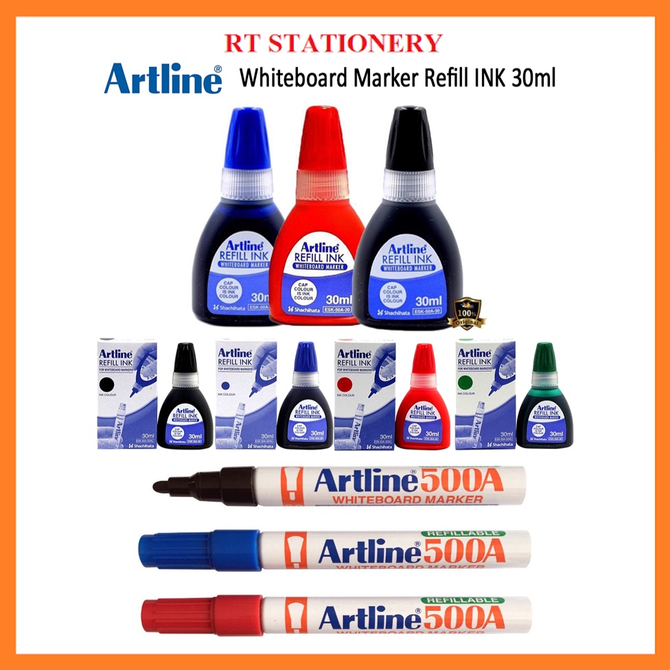 Artline 30ml Whiteboard Marker Refill Ink / Whiteboard Ink For Artline ...