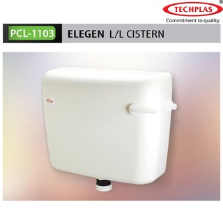 [TECHPLAS] 100% Original Elegen Flush Low Level Plastic Flush Cistern ...