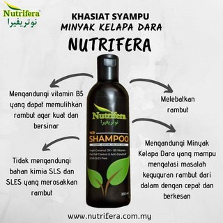 NUTRIFERA VIRGIN COCONUT OIL SHAMPOO SYAMPU MINYAK KELAPA DARA (OLIVE ...
