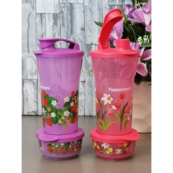 Tupperware Quench & Snack Set / Tupperware Tumbler Snack Set / Kids ...