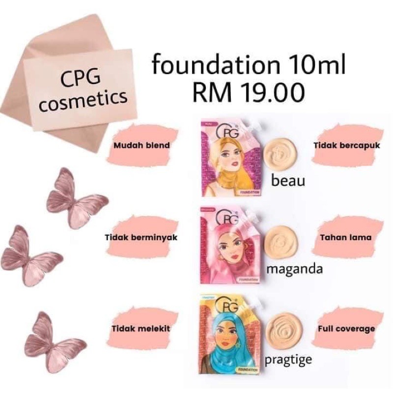 foundation CPG 100% original hq | Shopee Malaysia