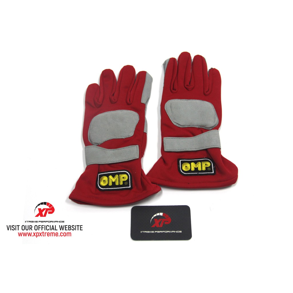 ORIGINAL READY STOCK HAND GLOVE OMP RED COLOUR | Shopee Malaysia