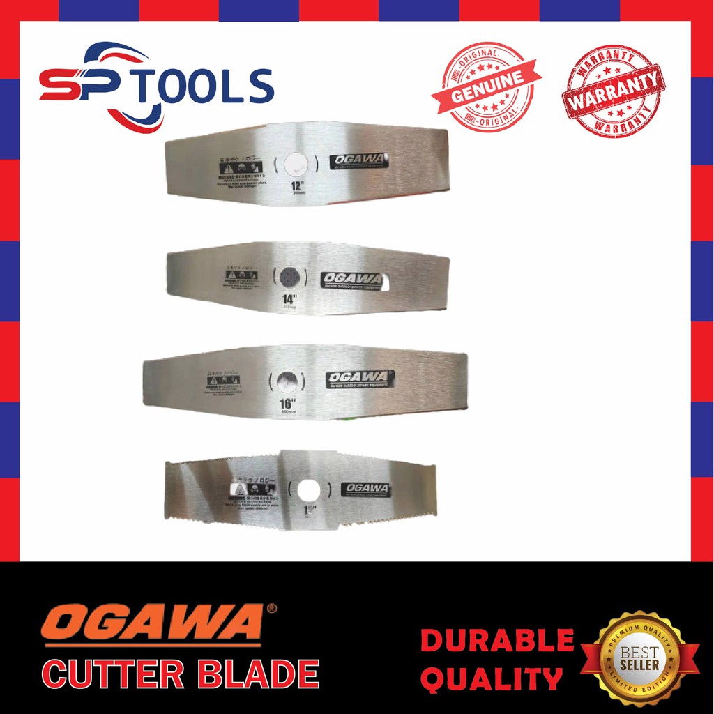 OGAWA Brush Cutter Blade w/wo Saw teeth size : 12” / 14” / 16” | Mata ...