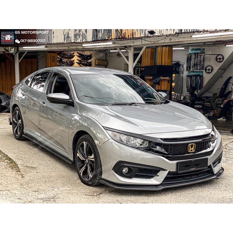Honda Civic FC Front Lips 2016-2020 Thailand Design (Carbon Look Only ...