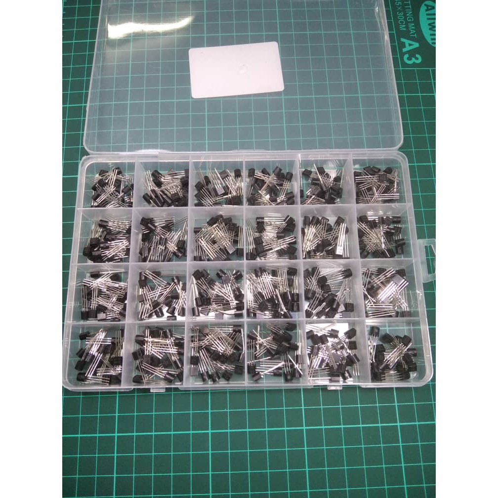 24 types of TO-92 transistors with 20 pcs each (total 480 pcs) package ...