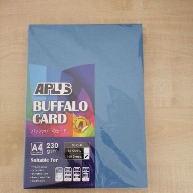 A4 230gsm Buffalo Fancy card Binding cover (Blue) | Shopee Malaysia