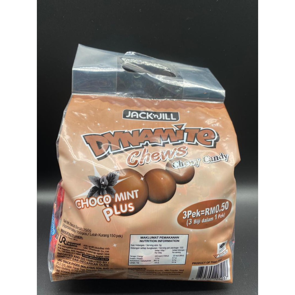 JacknJill Dynamite Chewy Chocolate Mint Candy 750G | Shopee Malaysia