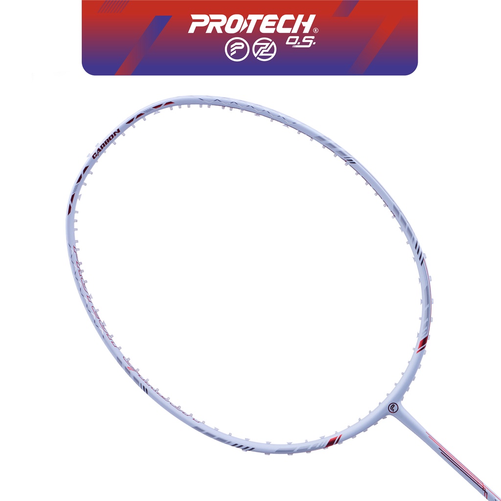 PROTECH Badminton Racket - Varno 6 White (4UG2) (MAX 35LBS) (FREE ...