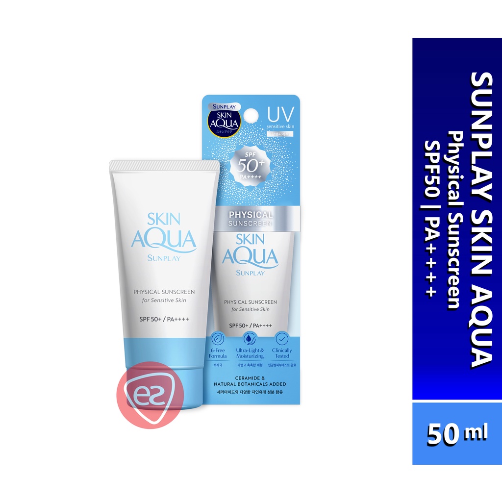 SUNPLAY SKIN AQUA PHYSICAL SUNSCREEN SPF 50+ / PA++++ 50ML (FOR FACE ...