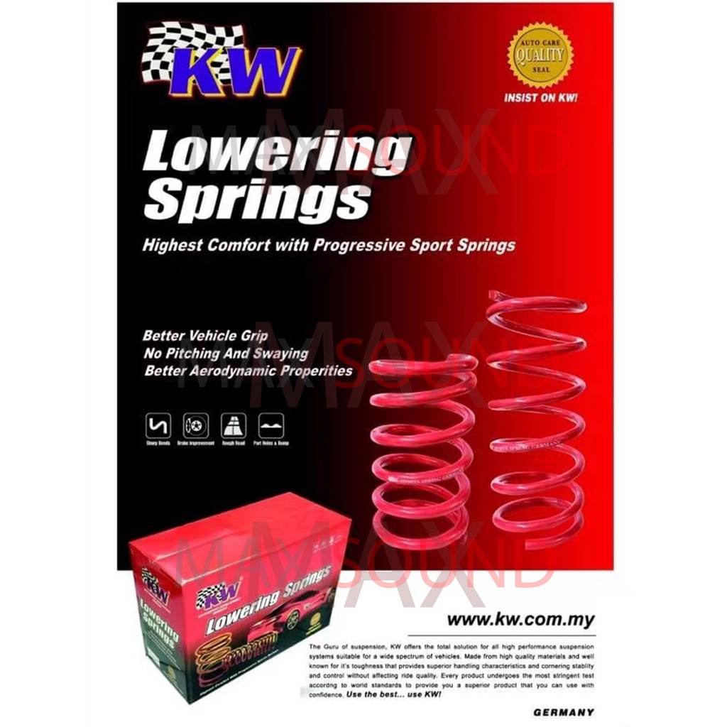 PROTON KW PERFORMANCE SPORT LOWER SPRING SET WIRA SATRIA GEN2 PREVE ...