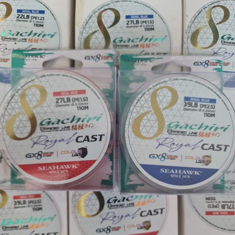 New Seahawk Gachiri x8 Royal Cast Braid line(110m) | Shopee Malaysia