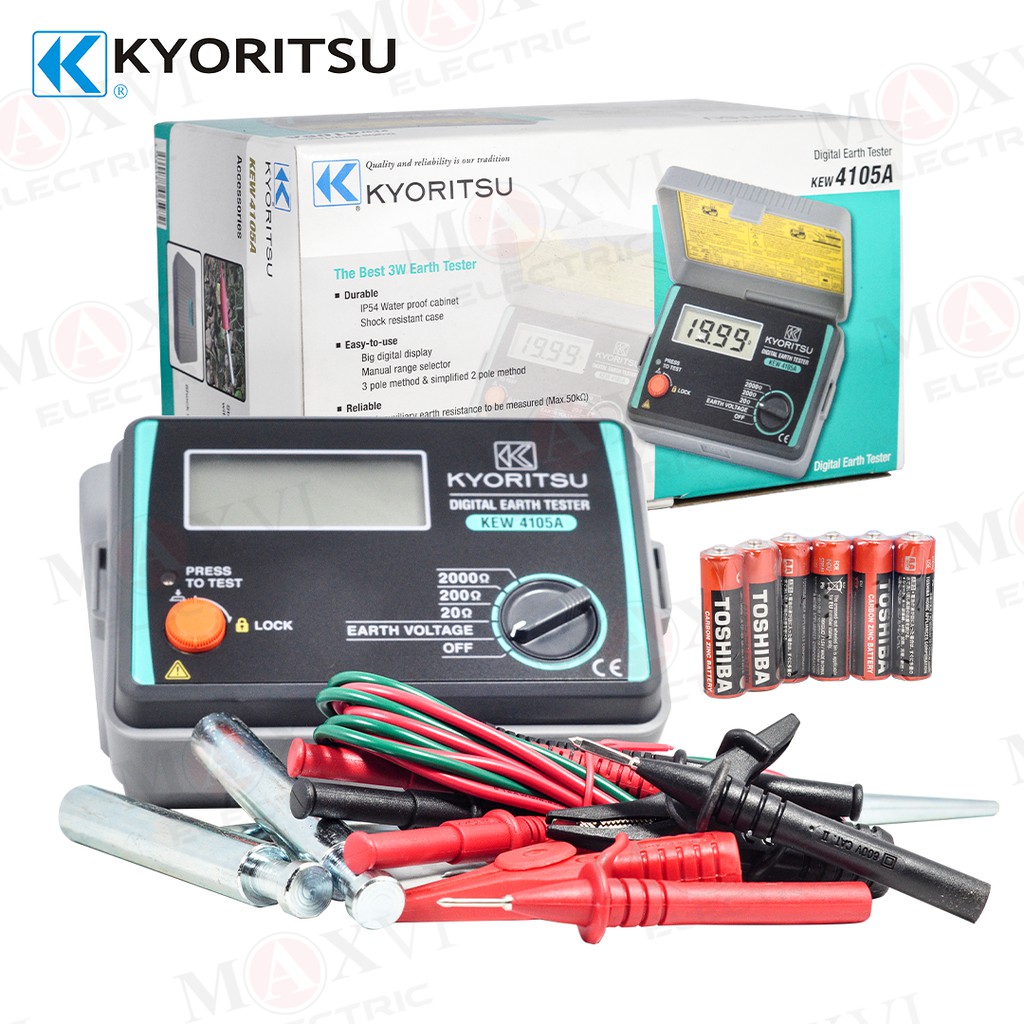KYORITSU 4105A DIGITAL EARTH TESTER | Shopee Malaysia