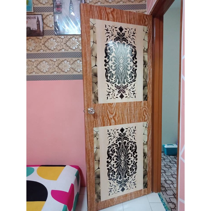 Door Sticker pintu kayu Sticker pintu wallpaper Door Wrap Wall Sticker ...