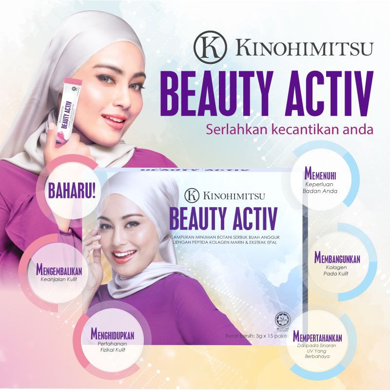 ORIGINAL KINOHIMITSU Beauty Activ 5g×15s | Shopee Malaysia