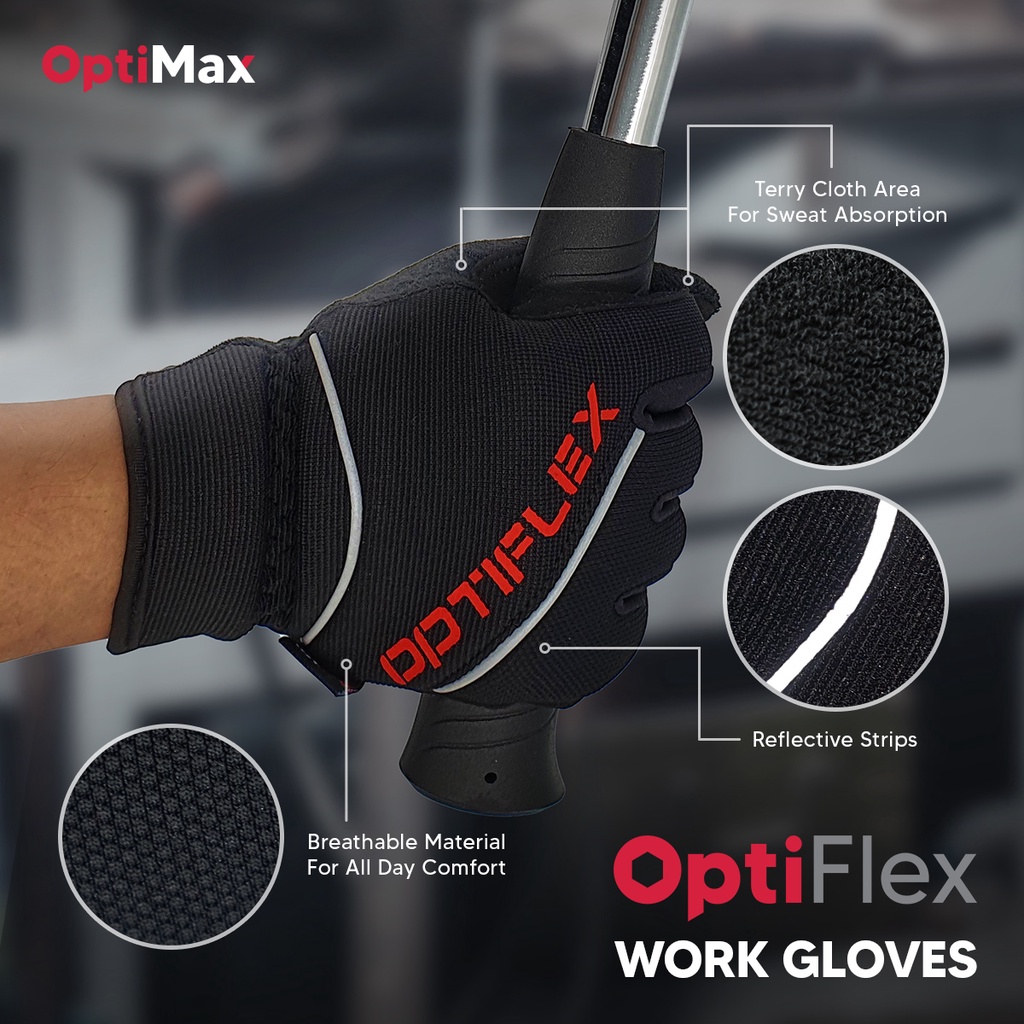 OptiMax Hand Safety Glove, OptiFlex (Various Sizes Available) (OFXG ...