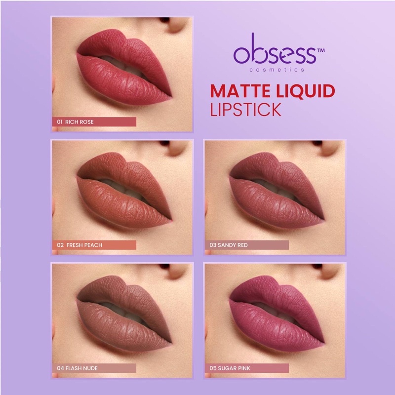 New Obsess Cosmetics Matte Liquid Lipstick | Shopee Malaysia