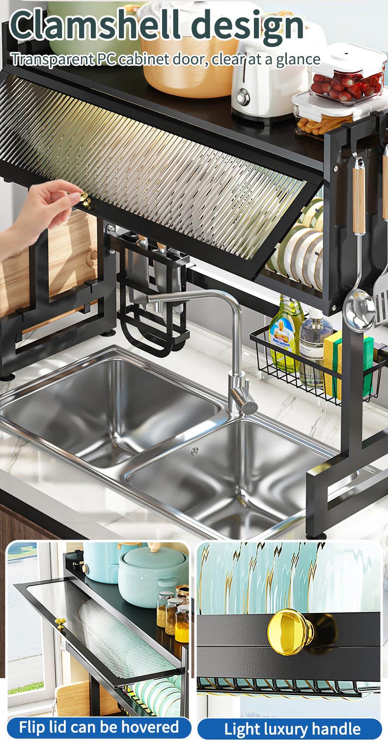 Kitchen Rack Dish Rack Rak Dapur Rak Pinggan With Cabinet Rak Sinki ...