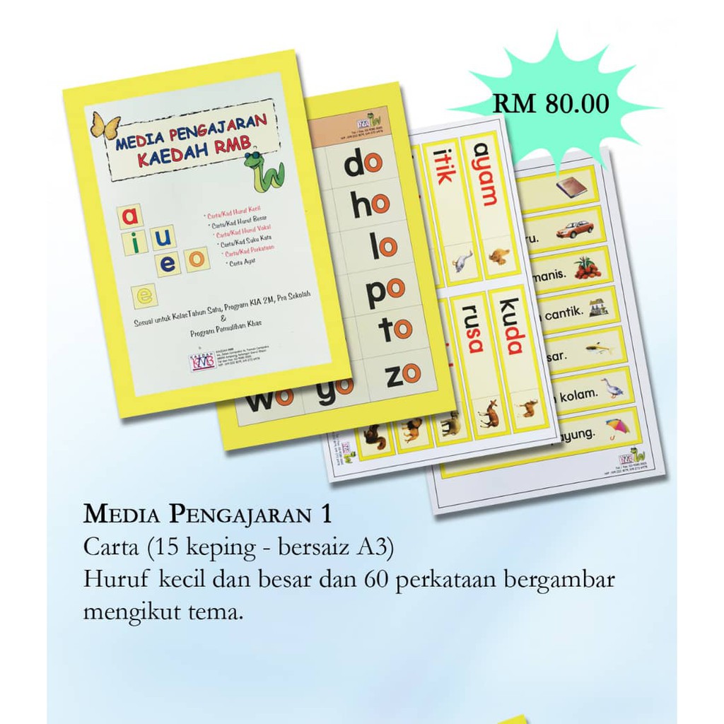 Belajar Membaca | PraSekolah | Kelas Pemulihan | Kaedah Bacaan | BBM ...