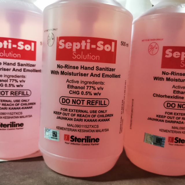 septi-sol hand sanitizer | Shopee Malaysia