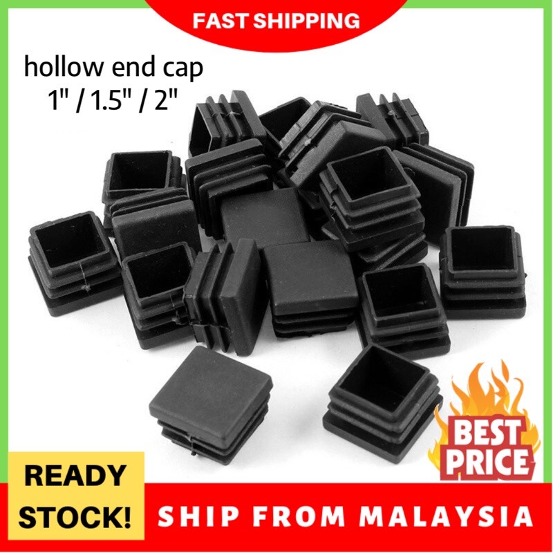 Hollow Plastic Blanking End Cap Square / Square Plug | Shopee Malaysia