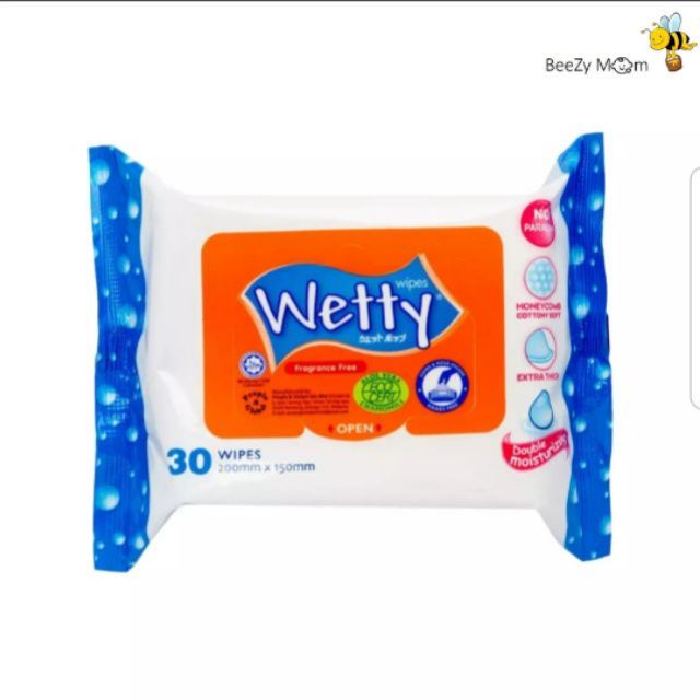 Wetty Wet Tissue / Baby Wipes (30pcs) | Shopee Malaysia