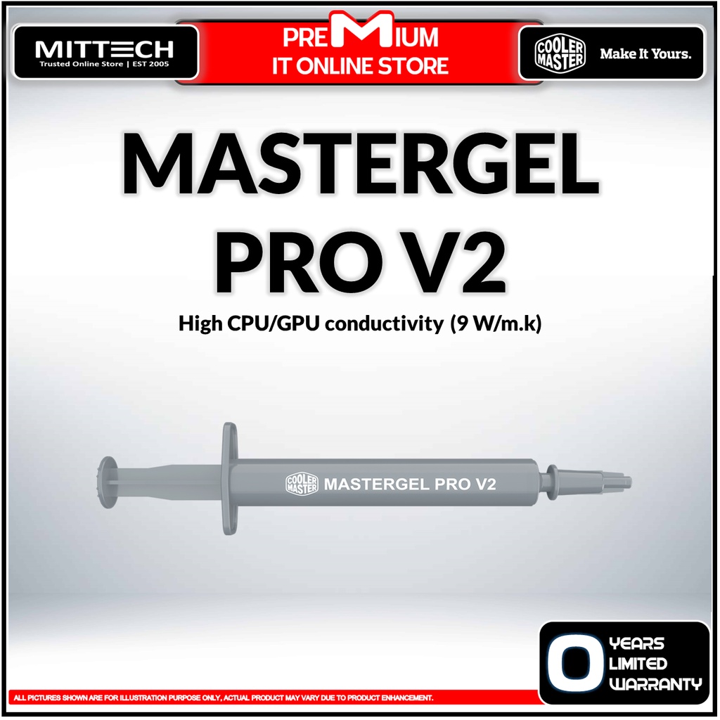 Cooler Master Mastergel Pro V2 High Thermal Conductivity Compound ...