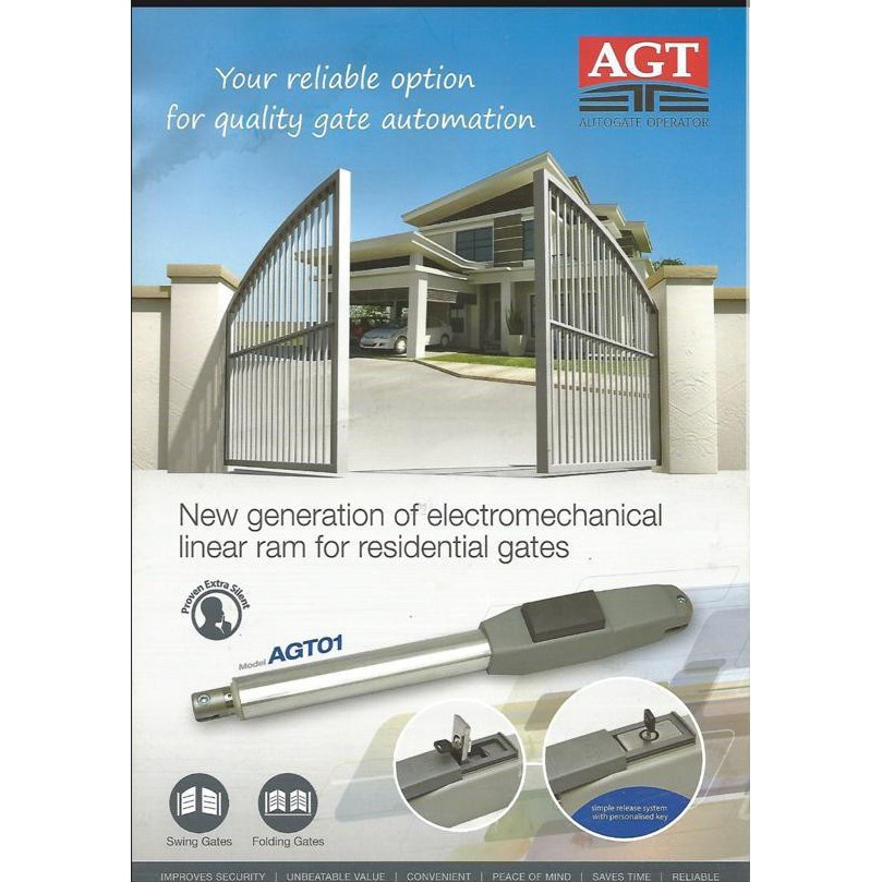 AGT 01 Swing & Folding AutoGate With Release Key | Shopee Malaysia