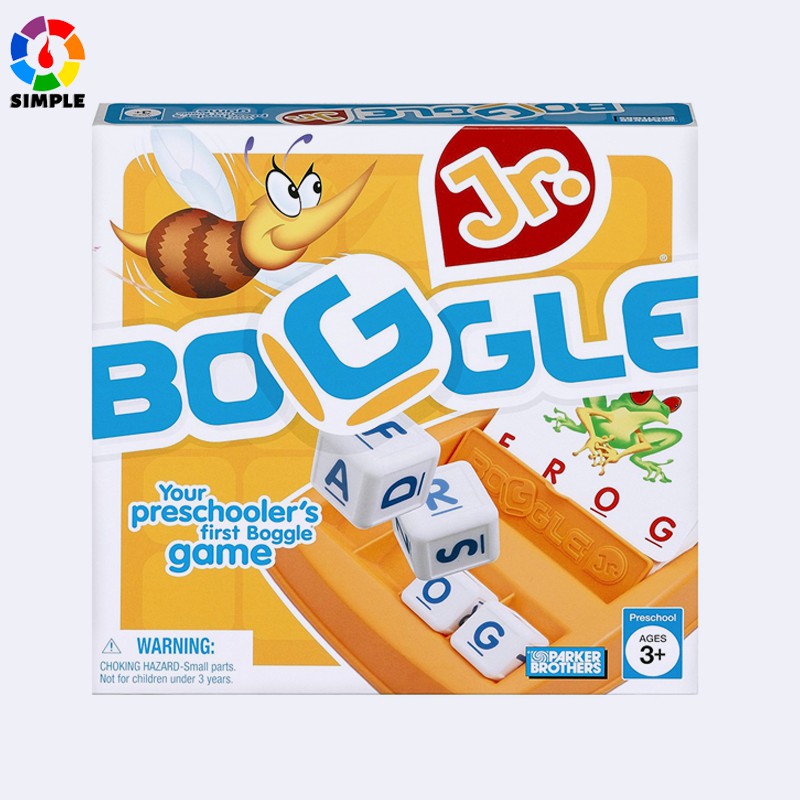 Boggle Junior, Preschool Game, First Boggle Game, Ages 3 and up （Board ...