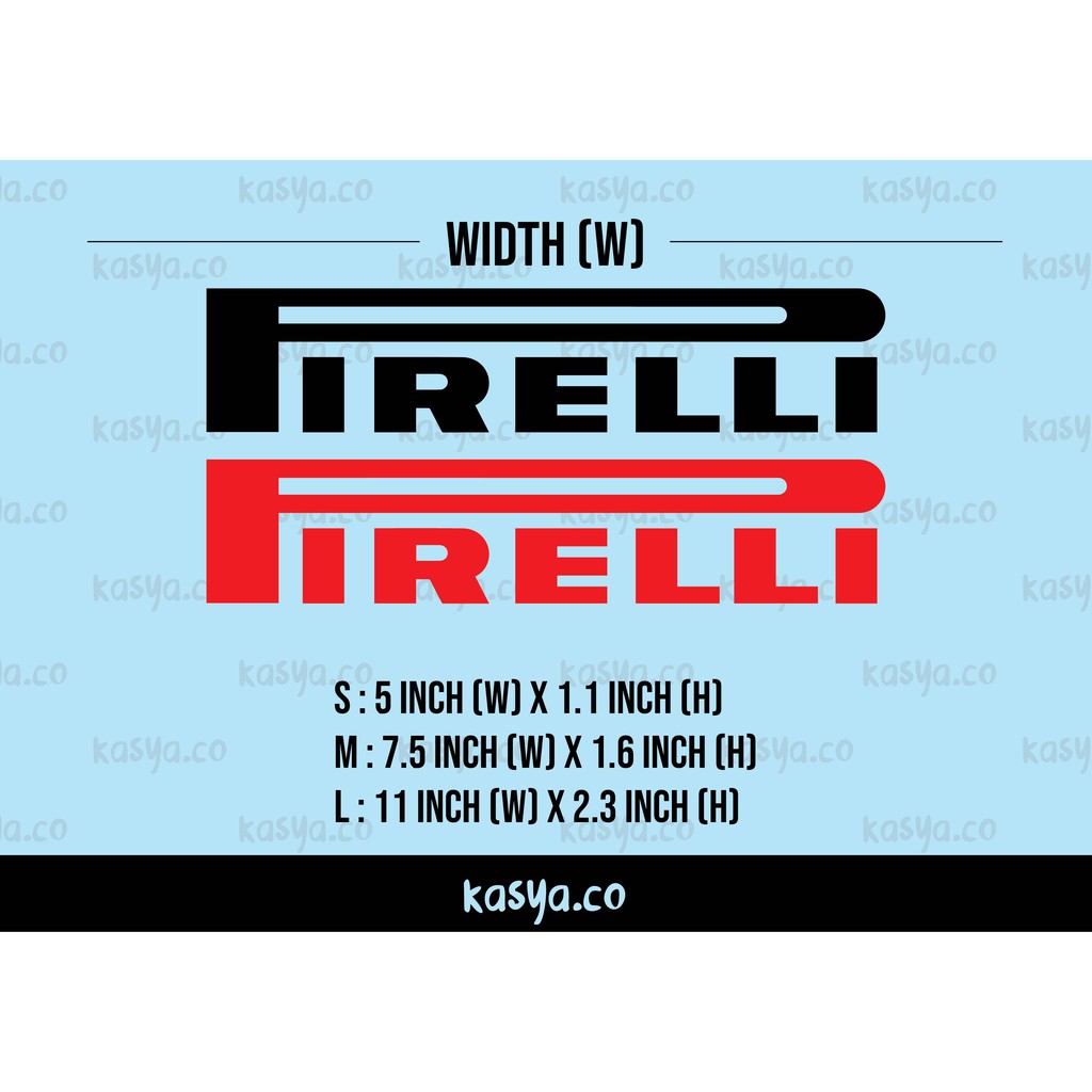 PIRELLI LOGO vinyl sticker cutting | Shopee Malaysia
