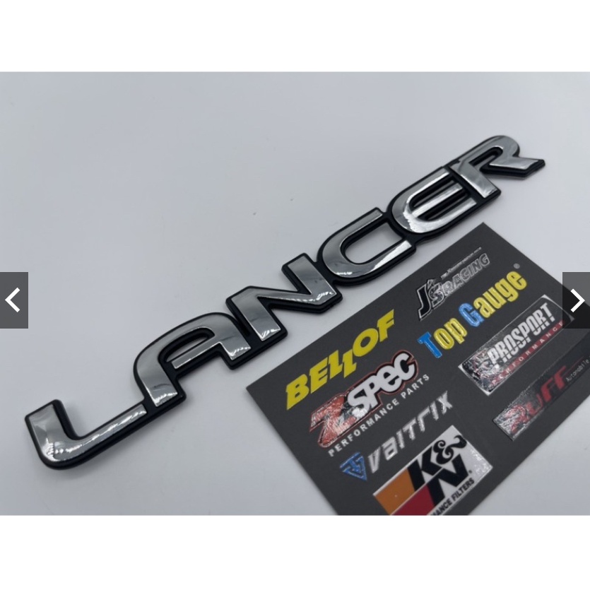 MITSUBISHI LANCER EMBLEM BADGE LOGO SLIVER BLACK LIGHT | Shopee Malaysia