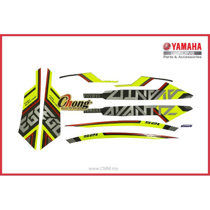 Yamaha Ego Avantiz Body Stripe/Sticker Original HLY! | Shopee Malaysia