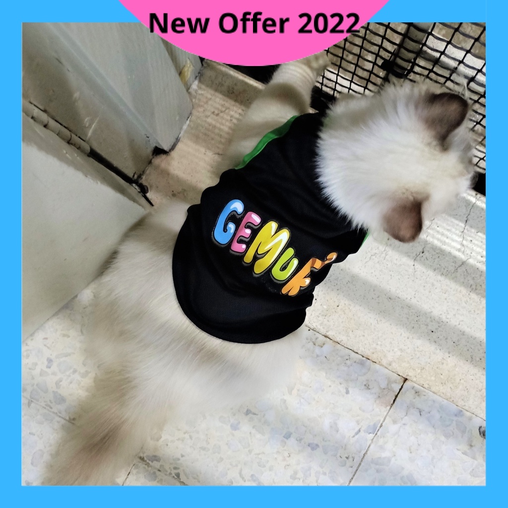 Cat Clothes Pet Puppy Rabbit Vest Singlets Costumes Baju Anak Kucing ...